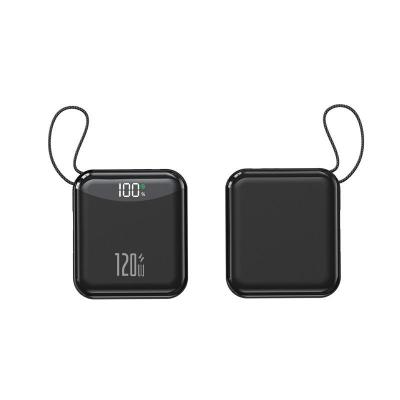 China 3C-certified PD Fast Charging Power Bank 20 000 MAh Built-in Cable USB Output ABS Material Mini Portable Charger Custom LOGO for sale