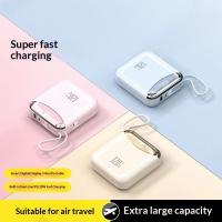 China 3C-certified PD Fast Charging Power Bank 20 000 MAh Built-in Cable USB Output ABS Material Mini Portable Charger Custom LOGO for sale