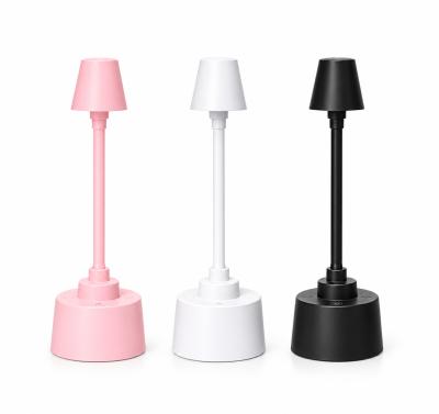China Rechargeable Cordless Modern LED Light Table Lamp Outdoor Indoor Simple Sleek Design Power Bank Function for sale