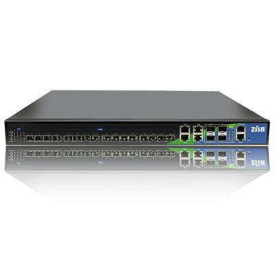 China FTTH VLAN OLT Fiber Optic 10GE 16 PON Ports OP1616 Blue 4 Uplink GE ETH for sale
