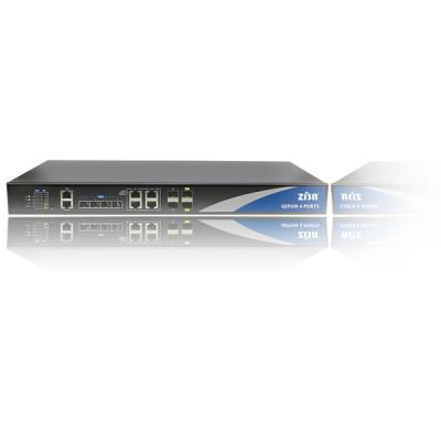 China 1U Cassette 4GE Uplink 4 Pon Ports Gpon EPON OLT Fiber Optic OLT for sale
