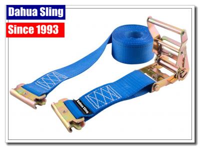 China E - Fittings Motorcycle Ratchet Tie Down Straps With Carbon Steel Buckle for sale