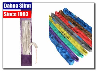 China Multi Colored Endless Round Slings 200lb Vertical Capacity Abrasion Resistant for sale