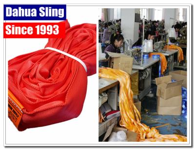 China USA Standards Endless Round Slings UV Resistant 14000LB Vertical Capacity for sale
