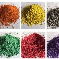 China EPDM Playground Rubber Granules Mulch For Smooth Surfaces Long Lasting for sale