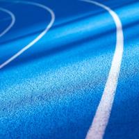China EPDM Rubber Granules Plastic Running Track 400m Running Track Blue Color for sale