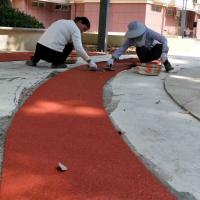 China 3mm Rubber Walking Path  Colured Eco-friendly Granules EPDM Runway for sale