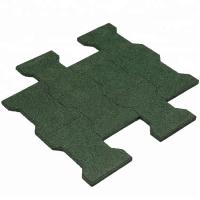 China Outdoor Park Safety Rubber Floor Mat Dog Bone Floor Tiles Rubber Block for sale