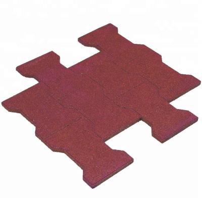 China Safety EPDM Rubber Floor Mat Dog Bone Paver Tiles for sale