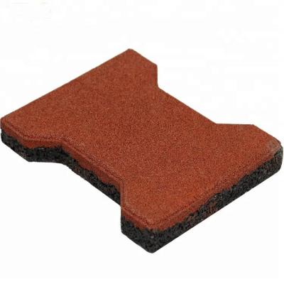 China Outdoor Park Safety Rubber Floor Mat Dog Bone Floor Tiles Rubber Block for sale