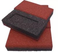 China Pavers EPDM Rubber Flooring Tiles Anti UV / Slip 20 - 45mm for sale