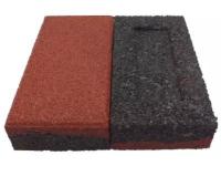 China Anti Slip Park Outdoor Rubber Brick Tiles SGS Approved for sale