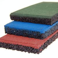 China Anti Slip Park Outdoor Rubber Brick Tiles SGS Approved for sale