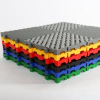 China Elastic Interlocking Rubber Flooring Tile For Sport Court Outdoor for sale