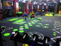 China 50cm x 50cm Rubber Floor Tile For Gym Fitness Playground for sale