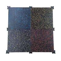 China Portable Playground Rubber Floor Tile Interlocking Sport 1m x 1m for sale