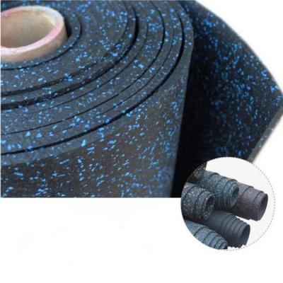 China EPDM Rubber Gym Roll Shock Absorbing Noise Reduction 12mm for sale