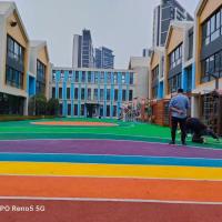 China Synthetic EPDM Poured Rubber Playground Flooring Surface For Sports for sale