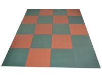 China Recycled color outdoor rubber bone shape rubber tile for sale