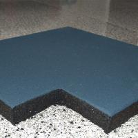 China Recycled color outdoor rubber bone shape rubber tile for sale