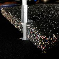 China Portable Playground Rubber Floor Tile Black Purple Color Gym Fitness Interlocking Sport for sale