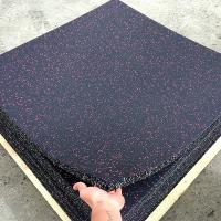 China Anti Microbial Rubber Floor Tiles 10 - 20mm Rubber Mats For Home Gym for sale
