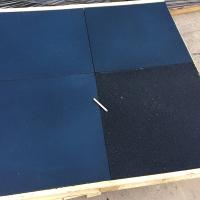 China 50x50cm Rubber Flooring Tiles Protective Floor Gym Fitness Mats for sale