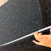 China Portable Playground Rubber Floor Tile Black Purple Color Gym Fitness Interlocking Sport for sale