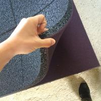 China Shock Asorption Rubber Floor Mat Tile Waterproof For Gym Flooring for sale