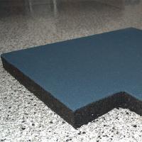 China Shock Asorption Rubber Floor Mat Tile Waterproof For Gym Flooring for sale