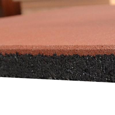 China 1mx1m Gym Composite Rubber Flooring Mat Easy Clean For Weight Area for sale