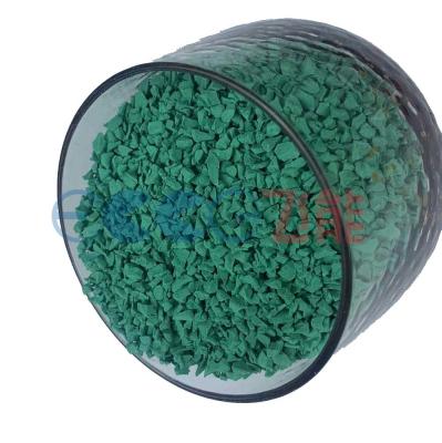 China Green Rubber Granules Flooring EPDM Infilled Artificial Grass Rubber Crumb Playground for sale