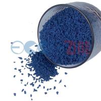 China Dark Blue EPDM Color Rubber Granules IAAF WAF Certificate for sale