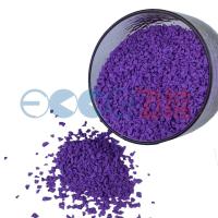 China Outdoor Soft Artificial Grass Granules Purple EPDM for sale