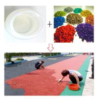 China Clear No Toxic PU Binder Aging Resistant For EPDM Rubber Granule Playground for sale