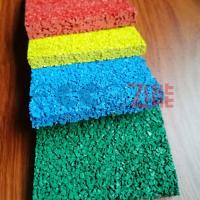 China Green Rubber Granules Flooring EPDM Infilled Artificial Grass Rubber Crumb Playground for sale