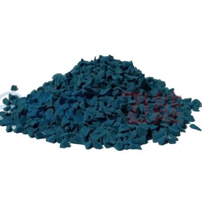 China Dark Blue EPDM Color Rubber Granules IAAF WAF Certificate for sale