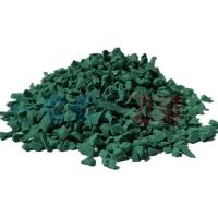 China Particle Green Color Rubber Granules EPDM Infill Artificial Grass 6-30 Mesh for sale