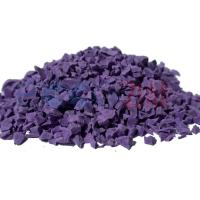 China Outdoor Soft Artificial Grass Granules Purple EPDM for sale