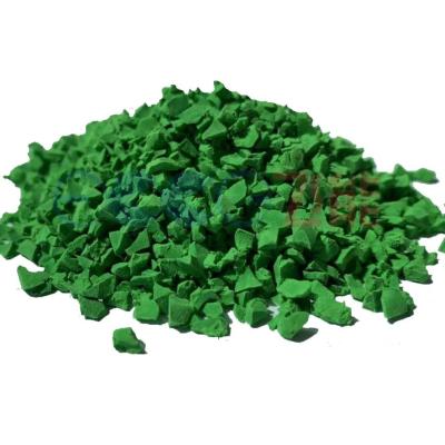 China Light Green Color Rubber Granules for sale