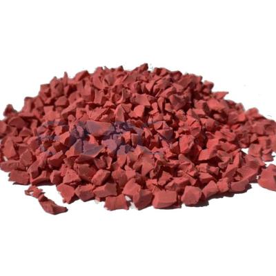 China 4mm EPDM Rose Color Rubber Granules Safe For Preschool Rubber Flooring for sale
