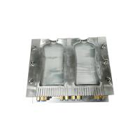 China 2cavity PE Material 950ml Volume Bottle Oval Shape Plastic Blow Mould for sale