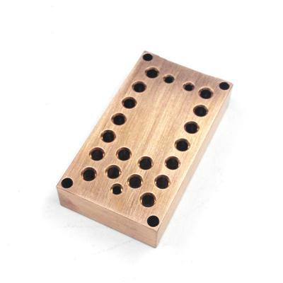China Precision CNC Copper Machined Parts with ISO 2768 & ISO 286 Standards for Industrial Applications for sale