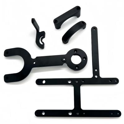 China Aluminum 6061 CNC Machined Parts with Black Anodized Finish ±0.01mm Tolerance for sale