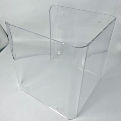 China Custom CNC Machined Acrylic Coffee Machine Components with ±0.01mm Precision and 100-150°C Hot Bending for sale
