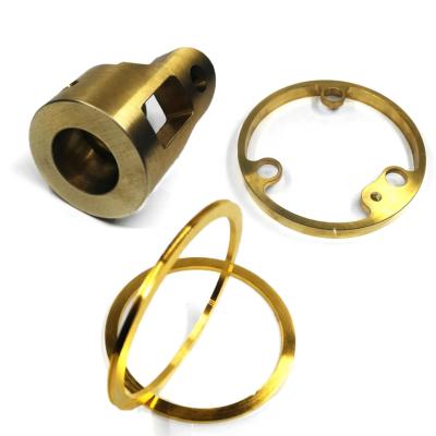 China Precision CNC Machined Brass Parts with ±0.01mm Tolerance for Industrial Machinery and Electronics for sale