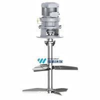 China Vertical Top Entry Paddle Type Agitator Axial Flow Mixer for Wastewater Flocculation and Chemical Dosing Tank for sale