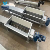 China Shaftless Spiral Conveyor with Anti-Wrapping Design for Fibrous Wastewater Screenings for sale