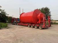 China Red Industrial Grinding 7t/H Copper Ball Mill Horizontal Machines For Mining Process for sale