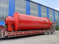 China Red Industrial Grinding 7t/H Copper Ball Mill Horizontal Machines For Mining Process for sale